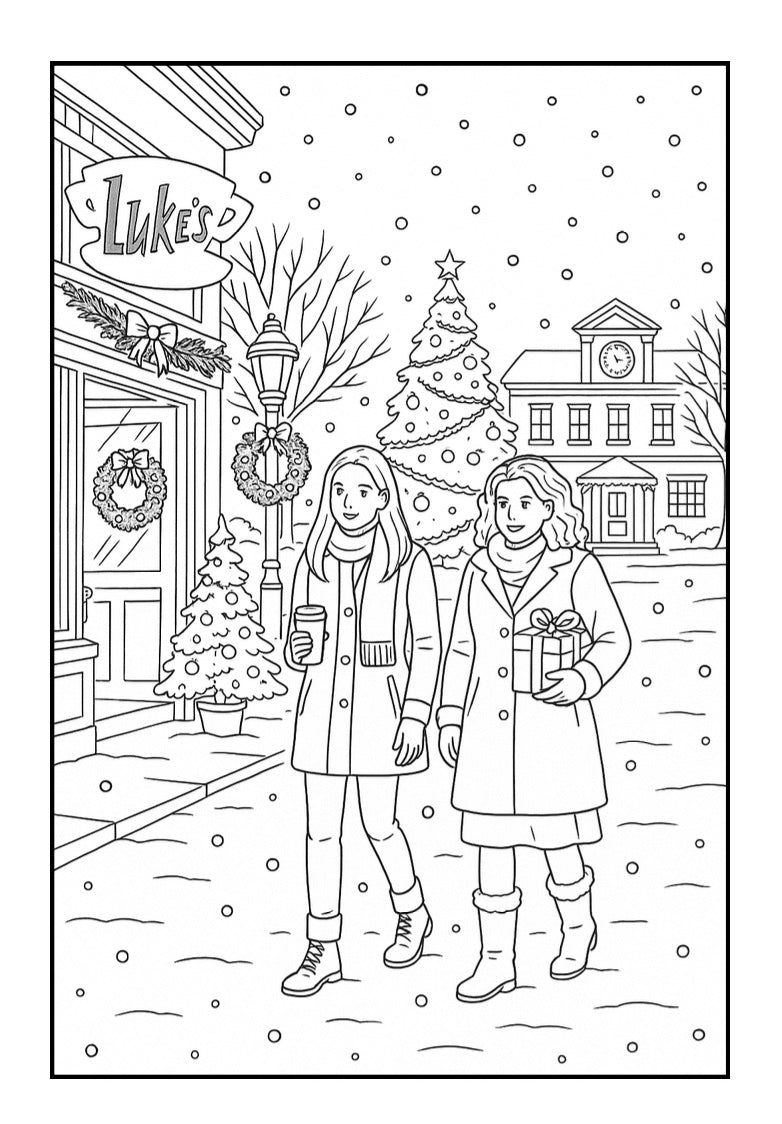 Gilmore Girls Christmas Coloring Book – Printable Holiday Pages – The ...